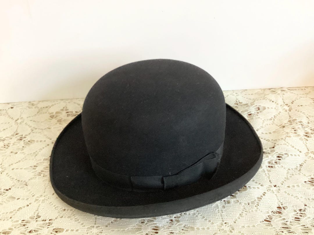 Antique Vintage Men’s Black Bowler Hat /j.sebastian Cleveland Ohio - Etsy