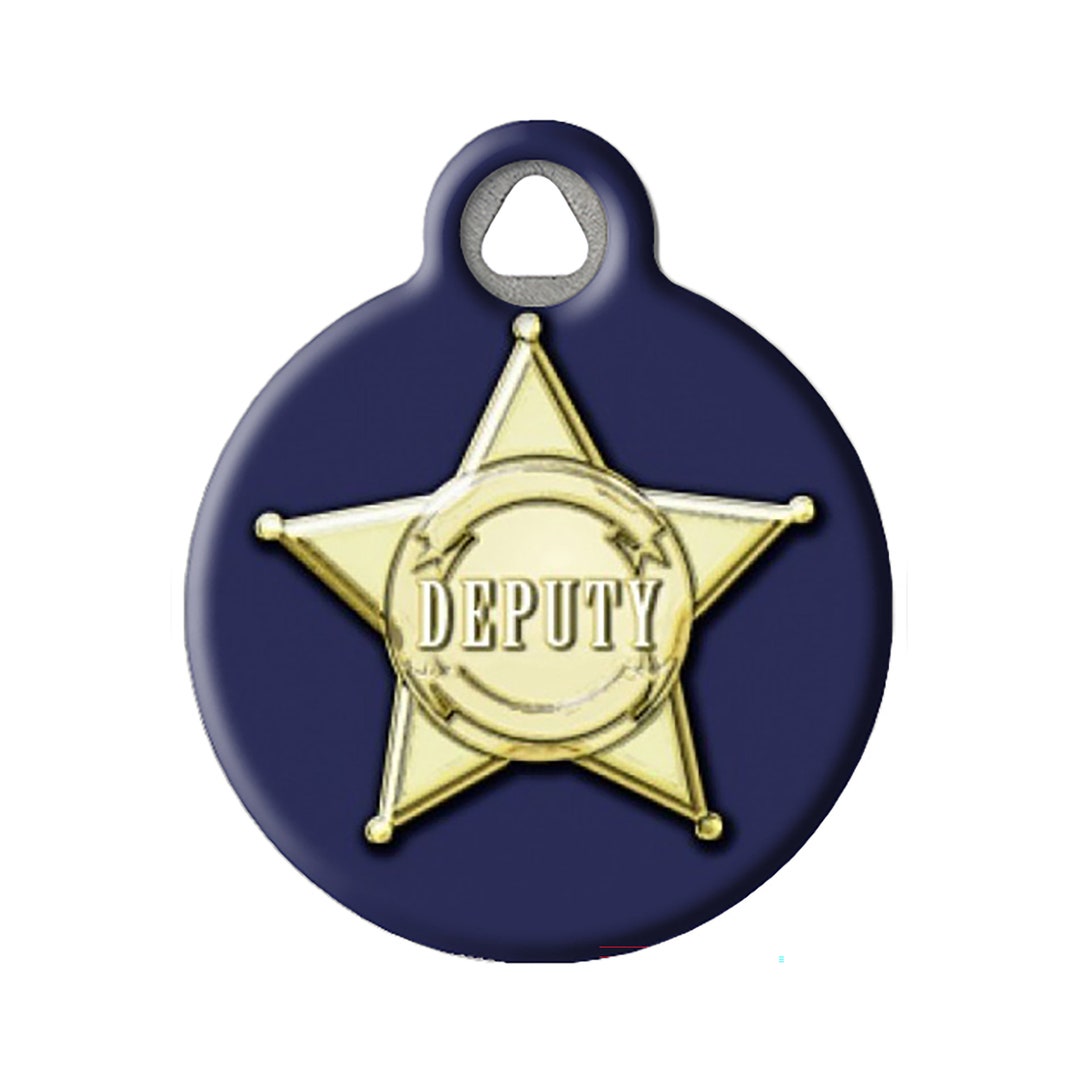 Deputy Badge Pet ID Tag for Dogs and Cats by Dog Tag Art - Etsy