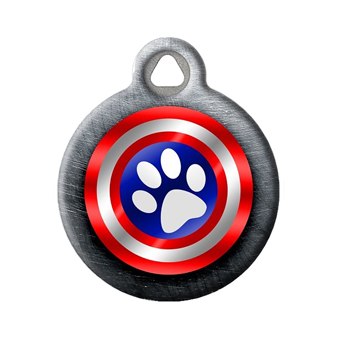 Canine America Shield Pet ID Tag by Dog Tag Art - Etsy