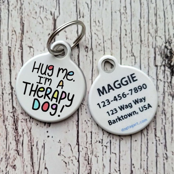 Therapy Dog Tag - Etsy