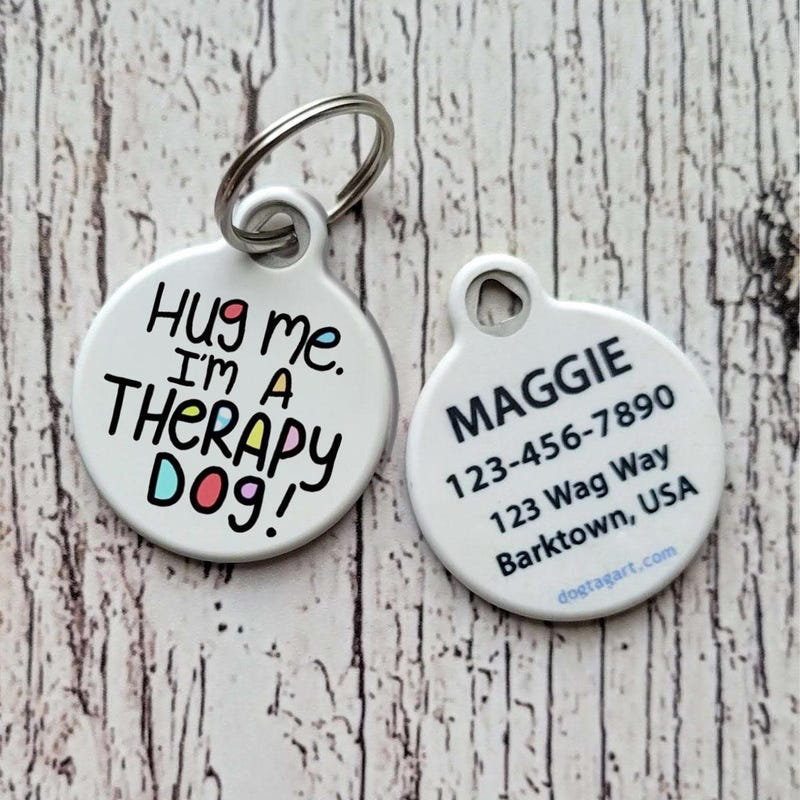 Therapy Dog Tag - Etsy