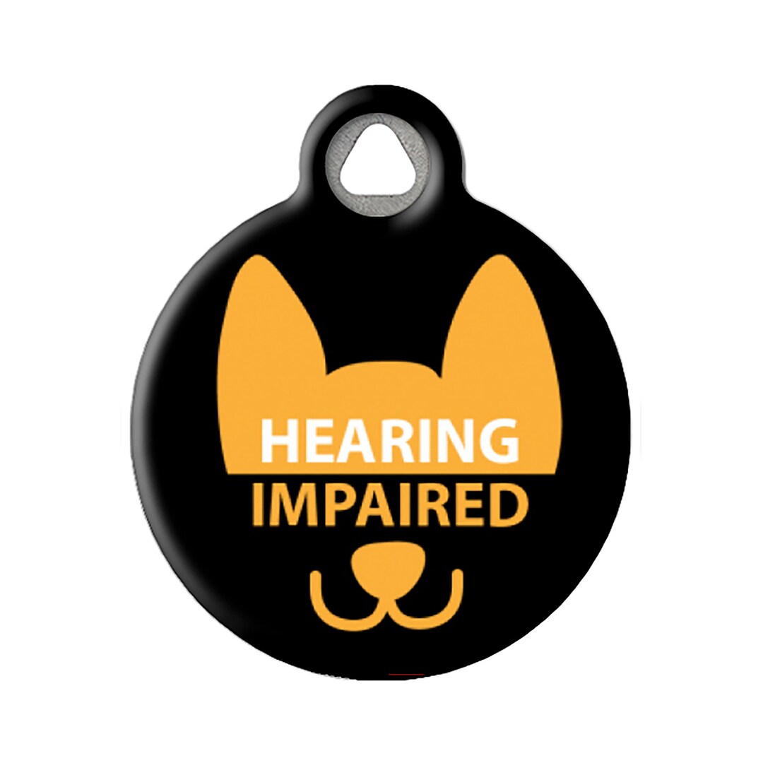 Hearing Impaired Medical Alert Dog ID Tag With Personalized ...