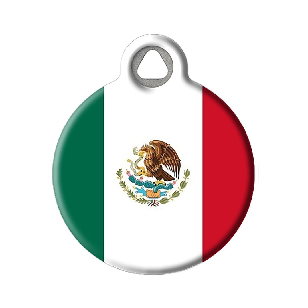 Flag of Mexico Mexican Flag Personalized Pet ID Tag for Dogs - Etsy