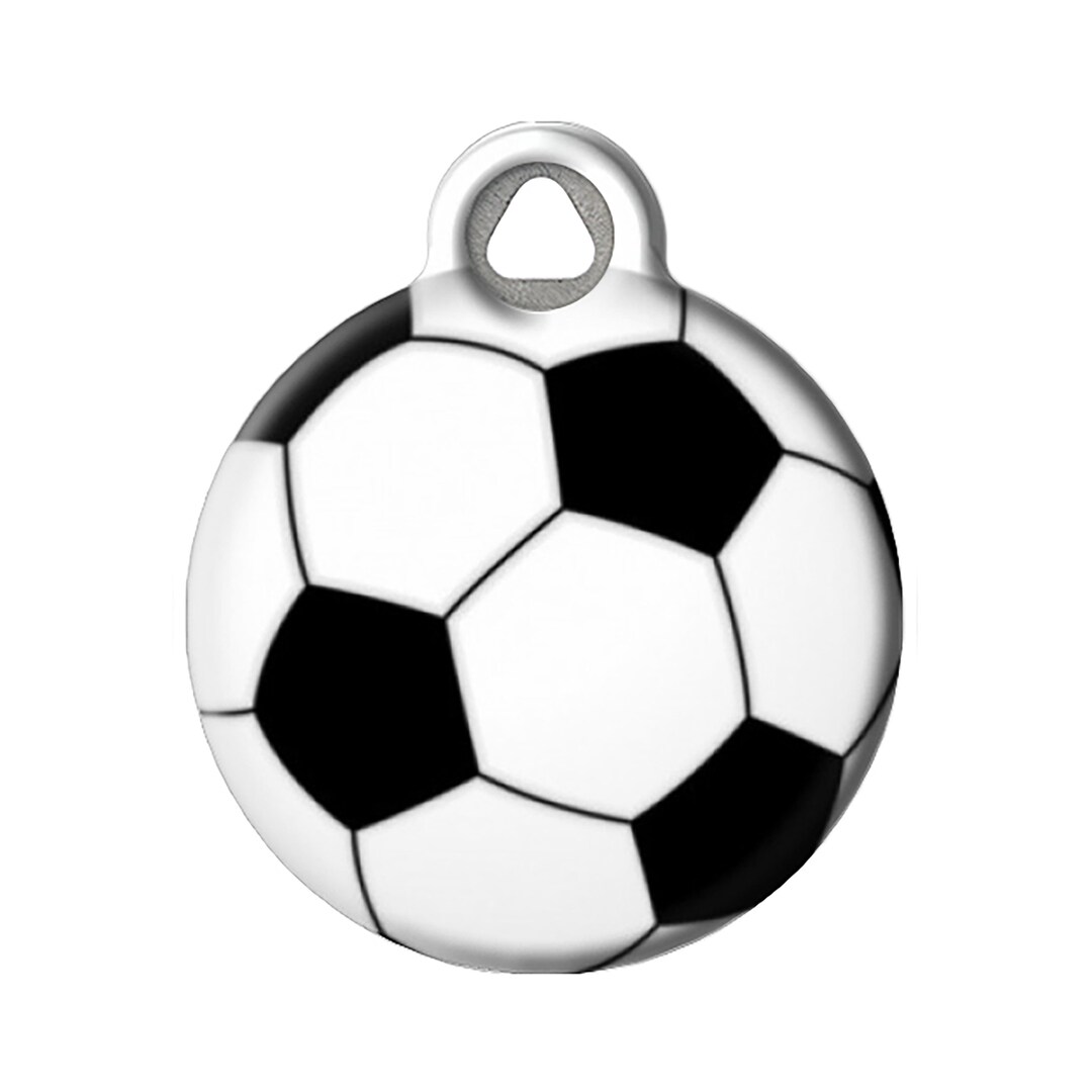 Soccer Ball Personalized Pet ID Tag With Customized Identification ...