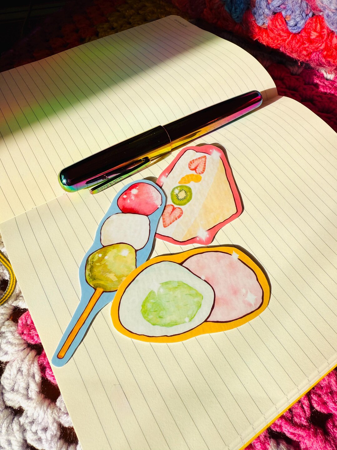 Japanese Dessert Sticker Bundle | Mochi, Hanami Dango, Fruit Sando Pack ...