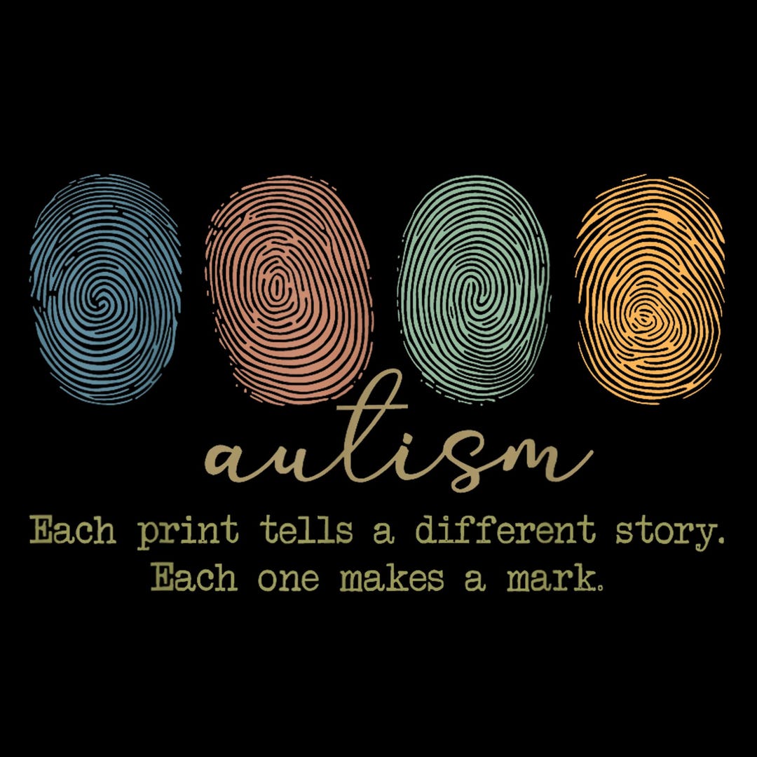 Fingerprint Autism Art Png,unique Prints,each Tells a Different Story ...