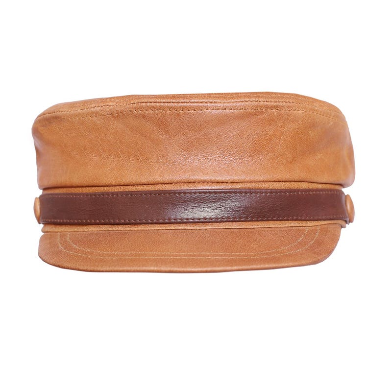 Leather Greek Sailor Cap - Etsy