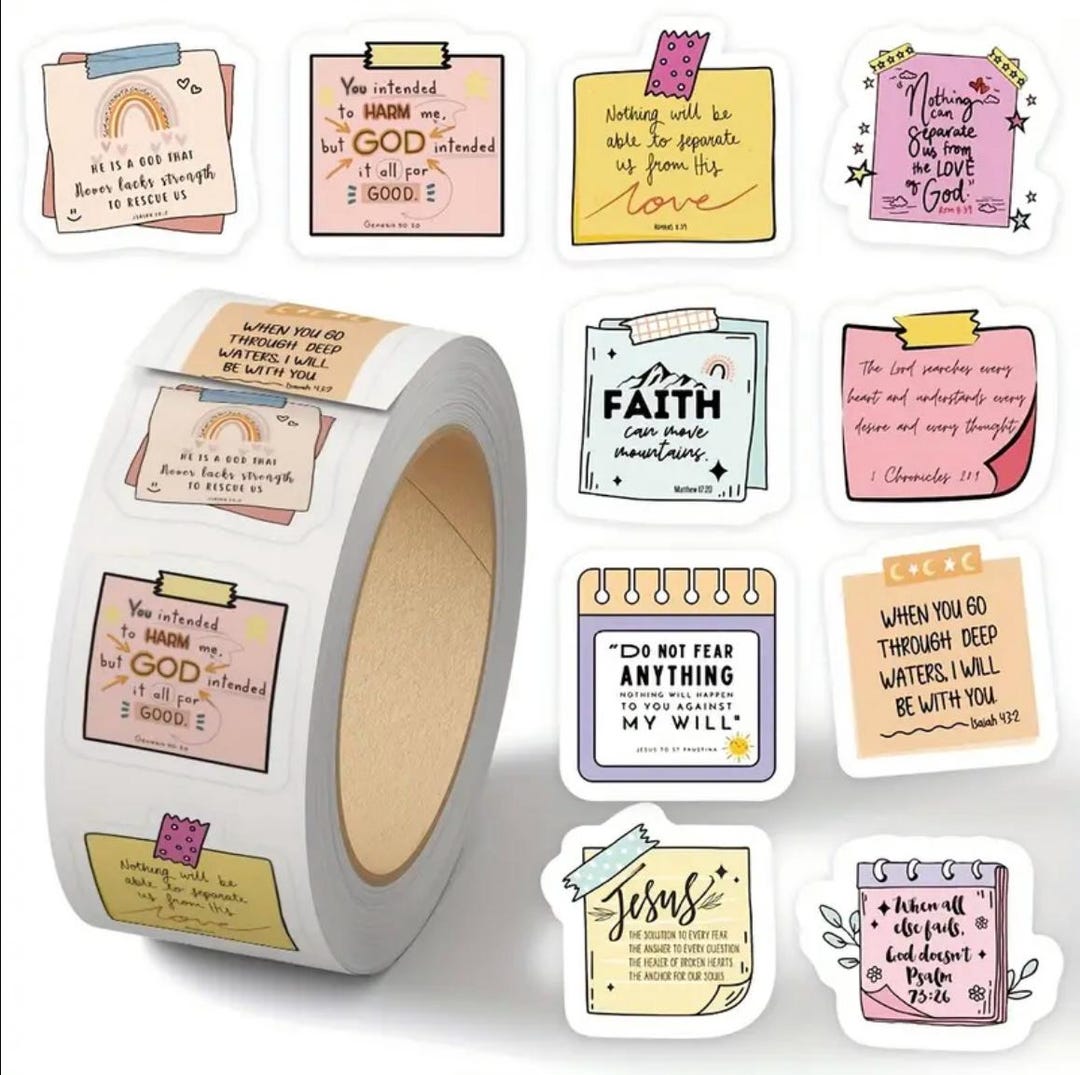 500 Pcs Sticky Bible Verse Notes - Etsy