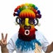 NEW Handmade Aya Huma Diablo Umo Inca's Kids Mask Ecuador Black inti ...