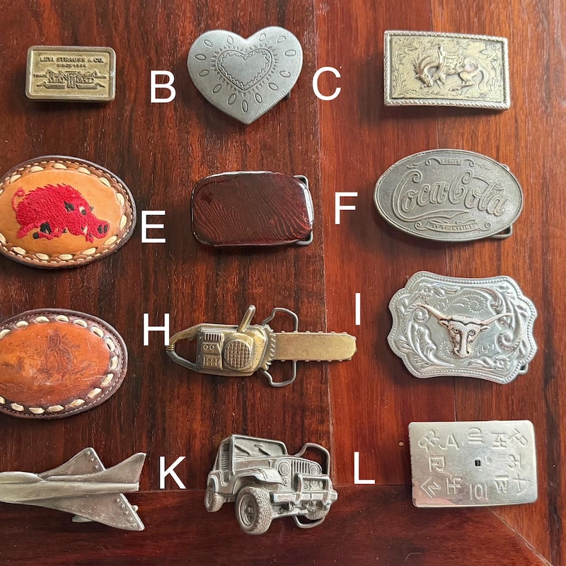 Vintage Longhorn Buckle - Etsy