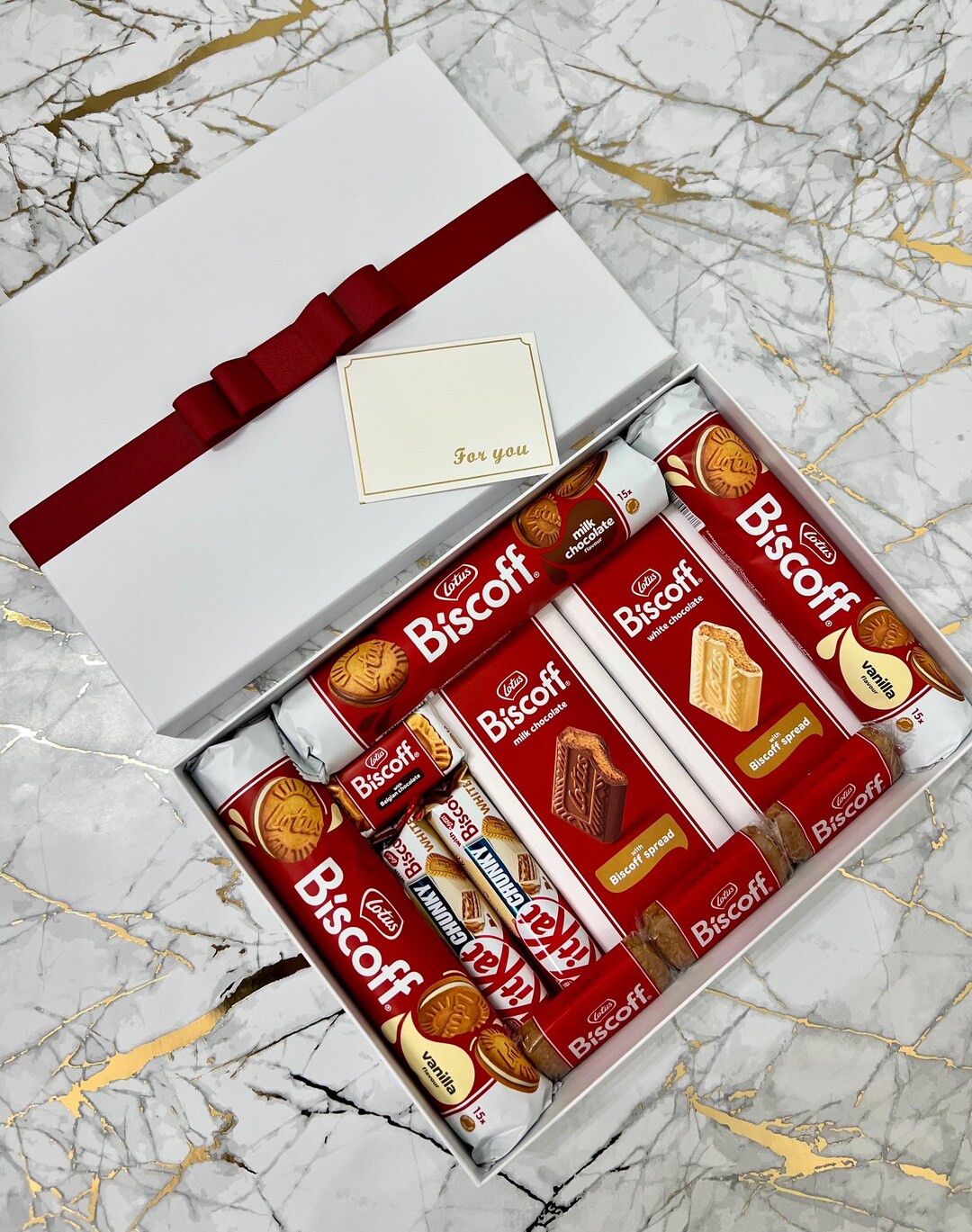 Luxury Lotus Biscoff Gift Box | Personalised | Premium | Hamper ...