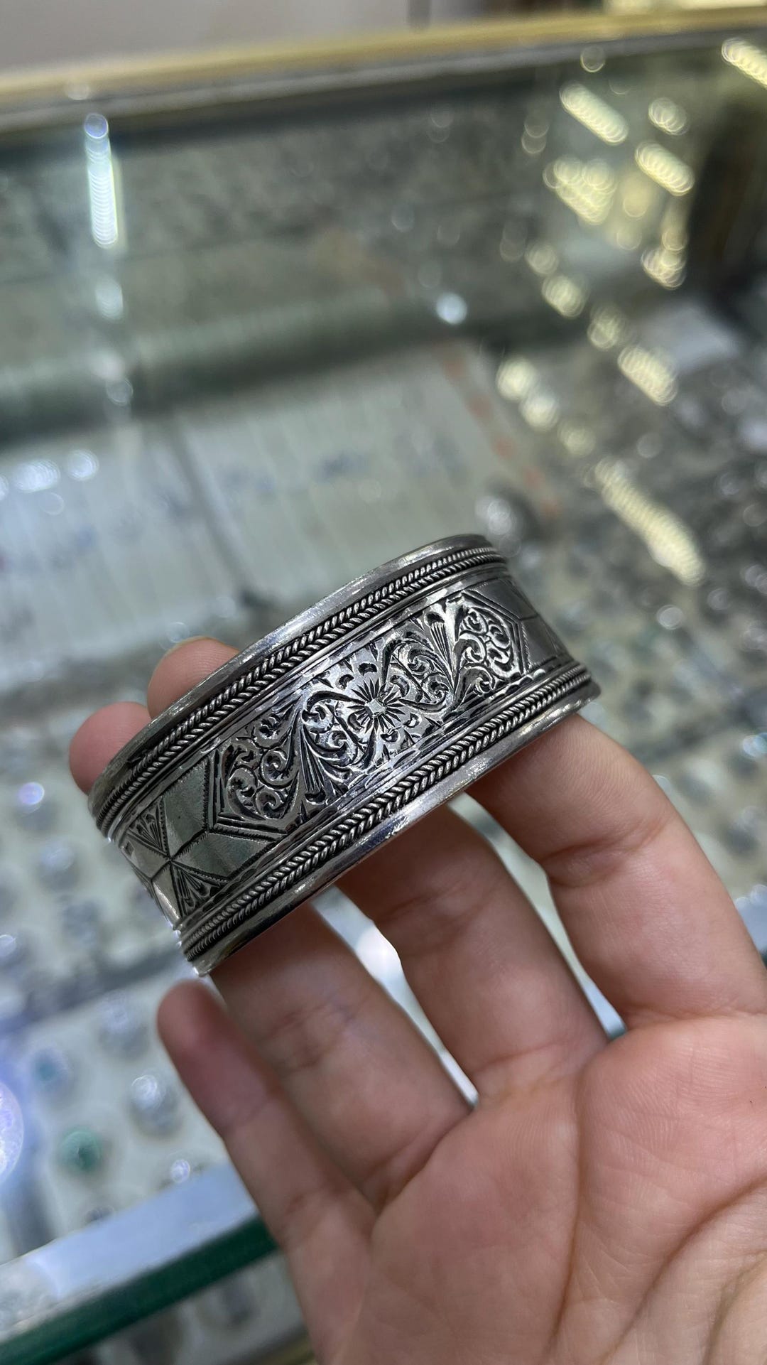 Vintage Moroccan Silver Bracelet: Berber Handmade Ethnic Bangle - Etsy