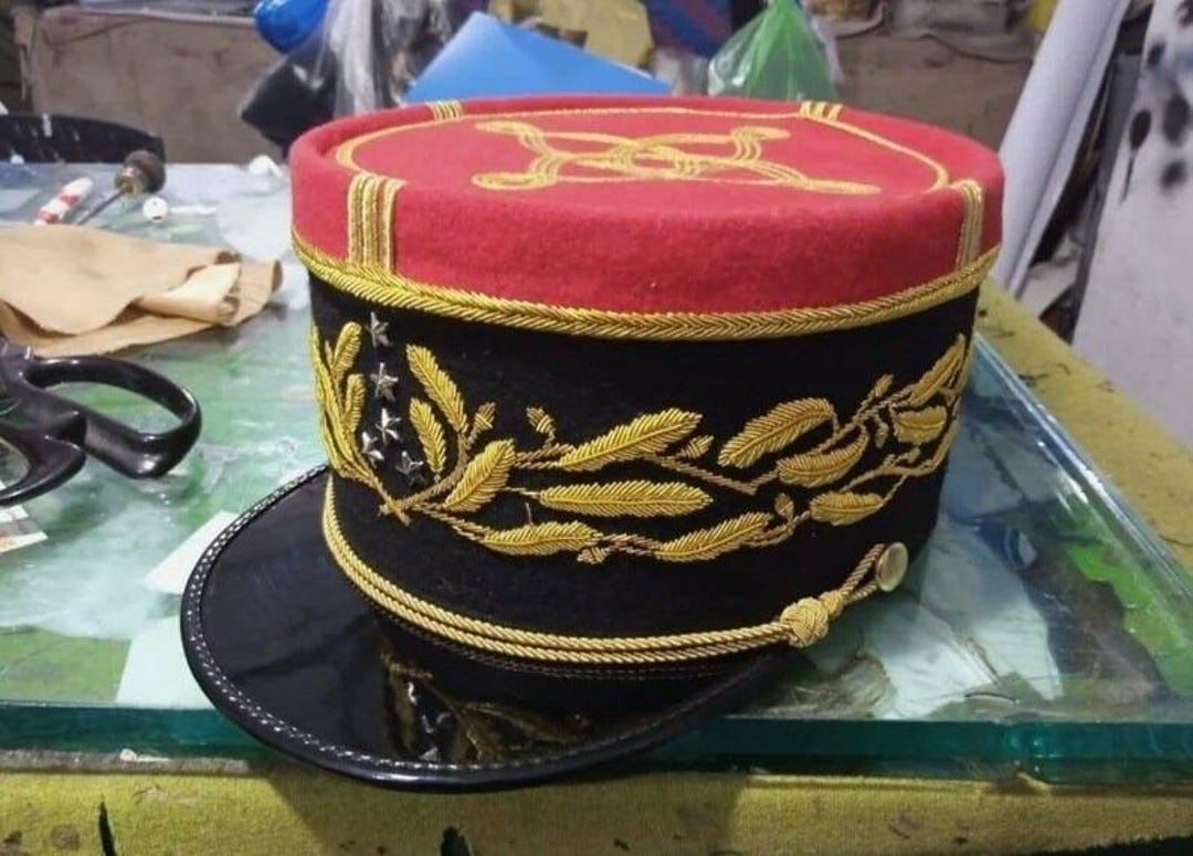WW1 French Army General Kepi | Hand Made Replica Hat | All Sizes ...
