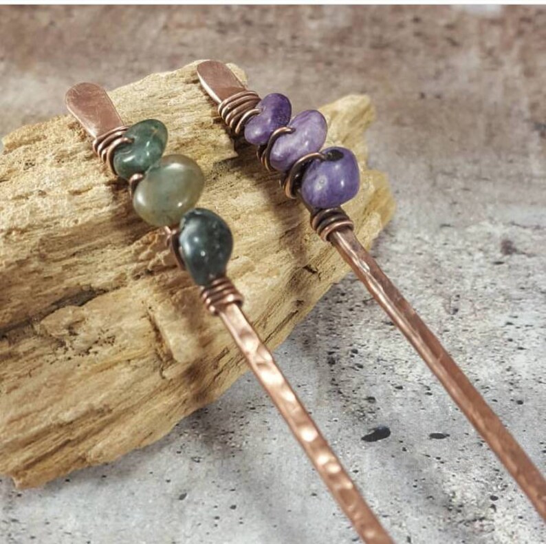 1 Crystal Hair Stick, Girlfriend Gift, Boho Hair Accessories, Birthday ...