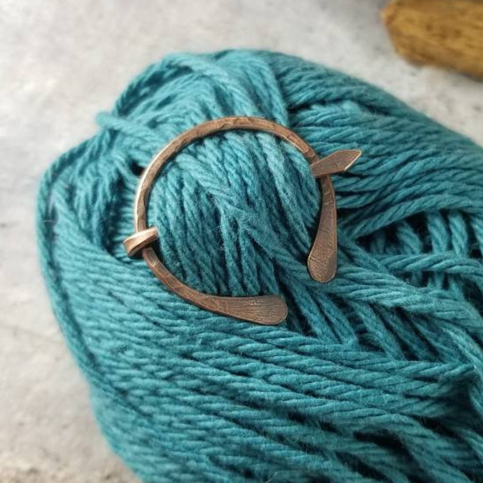 Handforged Copper Penannular Shawl Pin Copper Cloak Pin - Etsy Canada