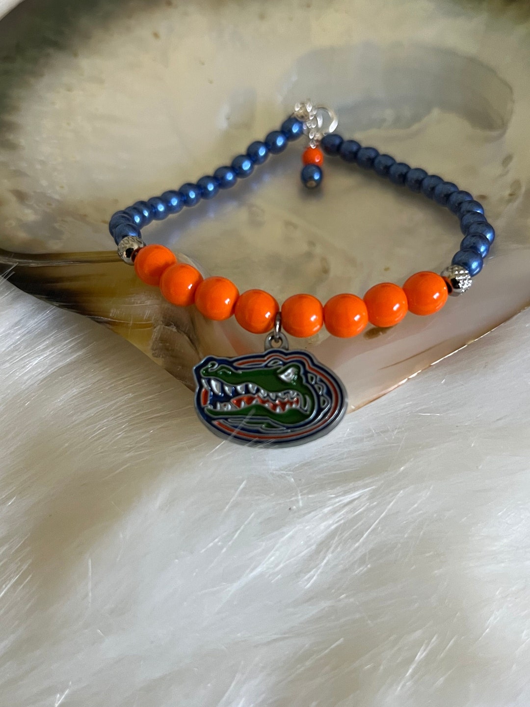 University of Florida UF Gators Spirit Orange and Blue Sterling Silver ...