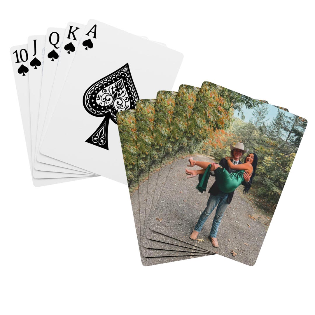 Custom Picture Playing Cards Set - Perfect for Game Nights, Gifts, Card ...
