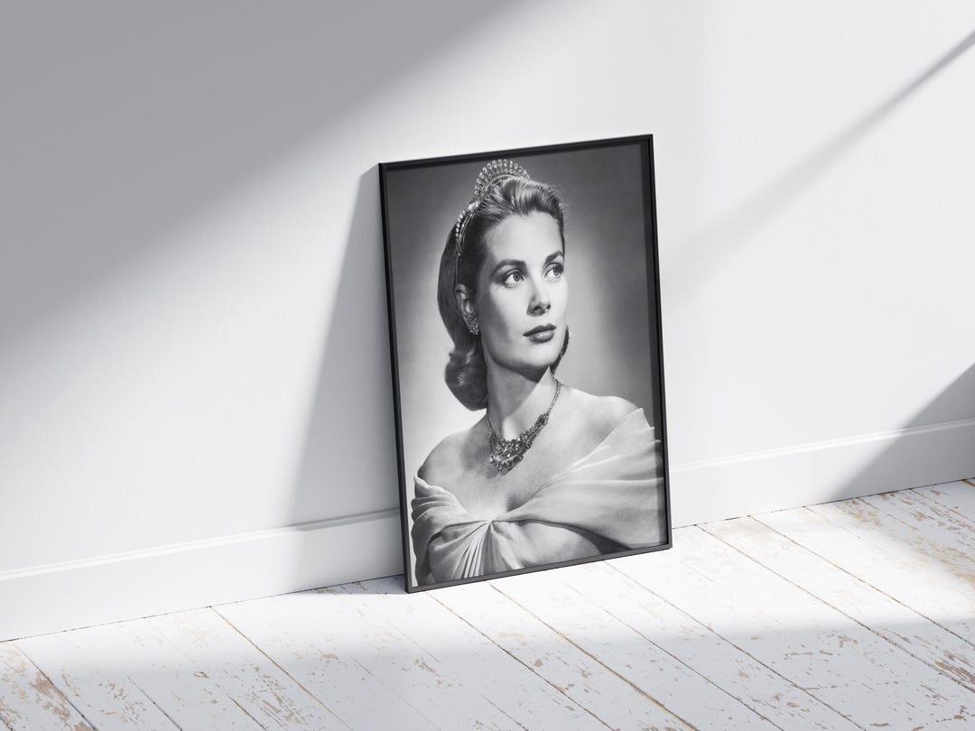 Grace Kelly Art Canvas Print Poster Wall Art for Living Room Bedroom ...