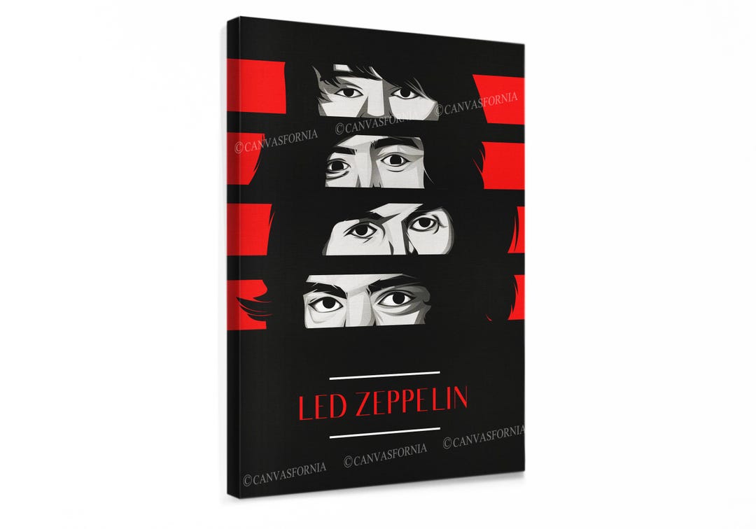 Led Zeppelin Collage Art Canvas Poster Wall Art Canvas Framed for ...