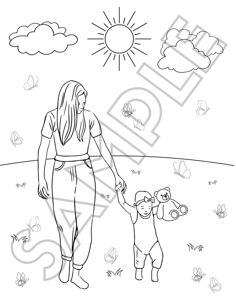 Mother's Day Coloring and Activity Pages - Etsy
