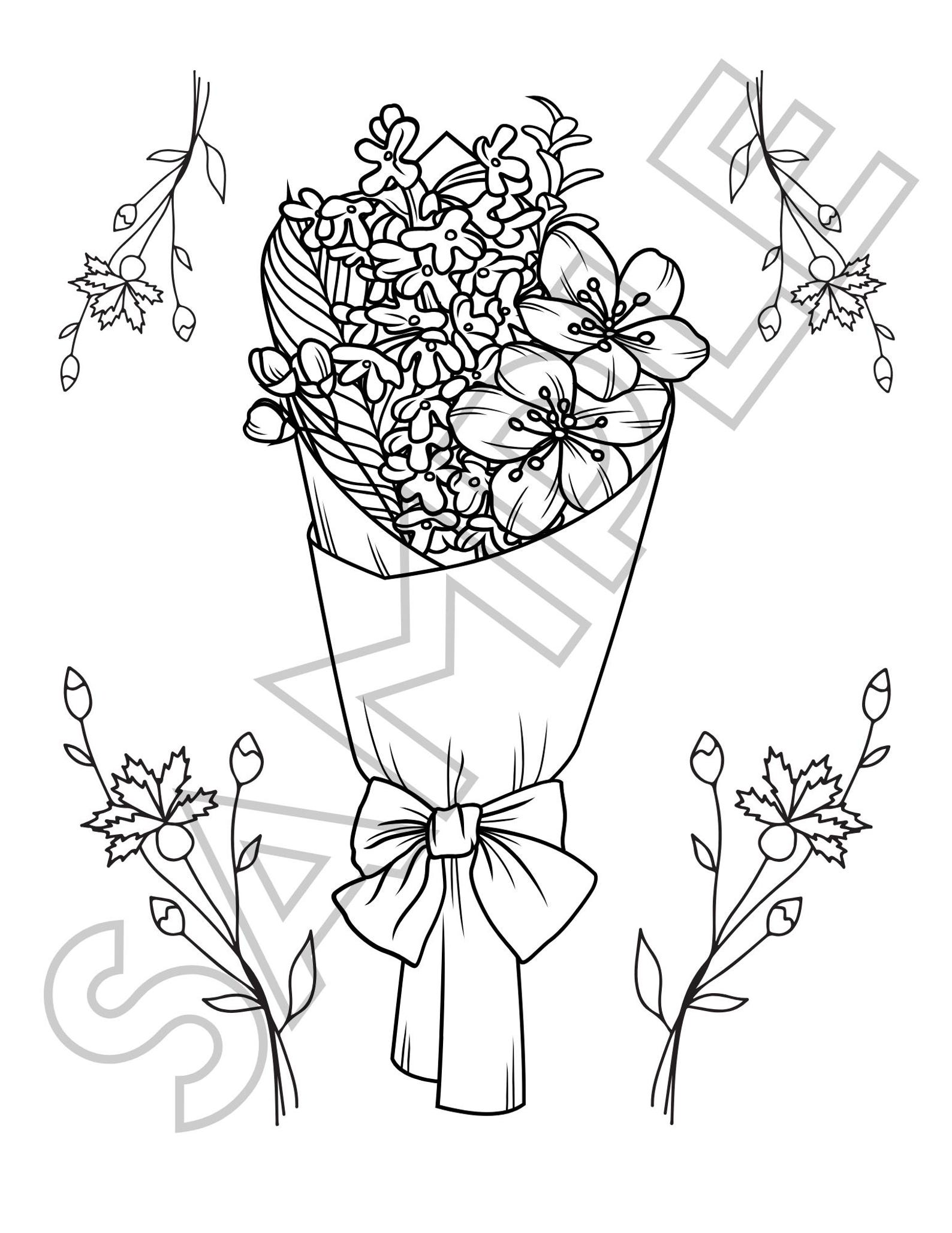 Mother's Day Coloring and Activity Pages - Etsy