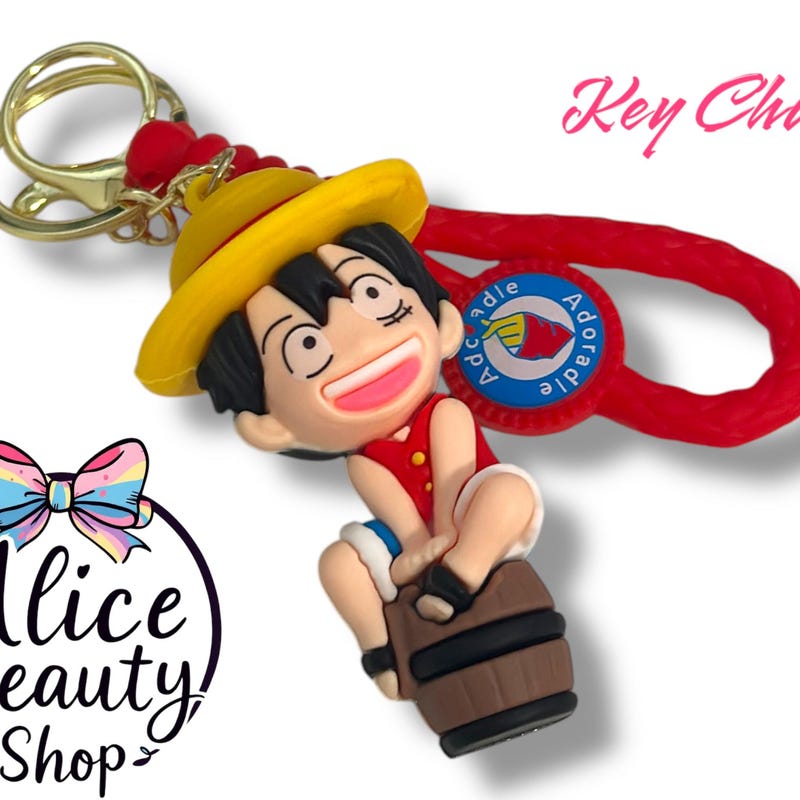 One Piece Luffy Key Chain - Etsy