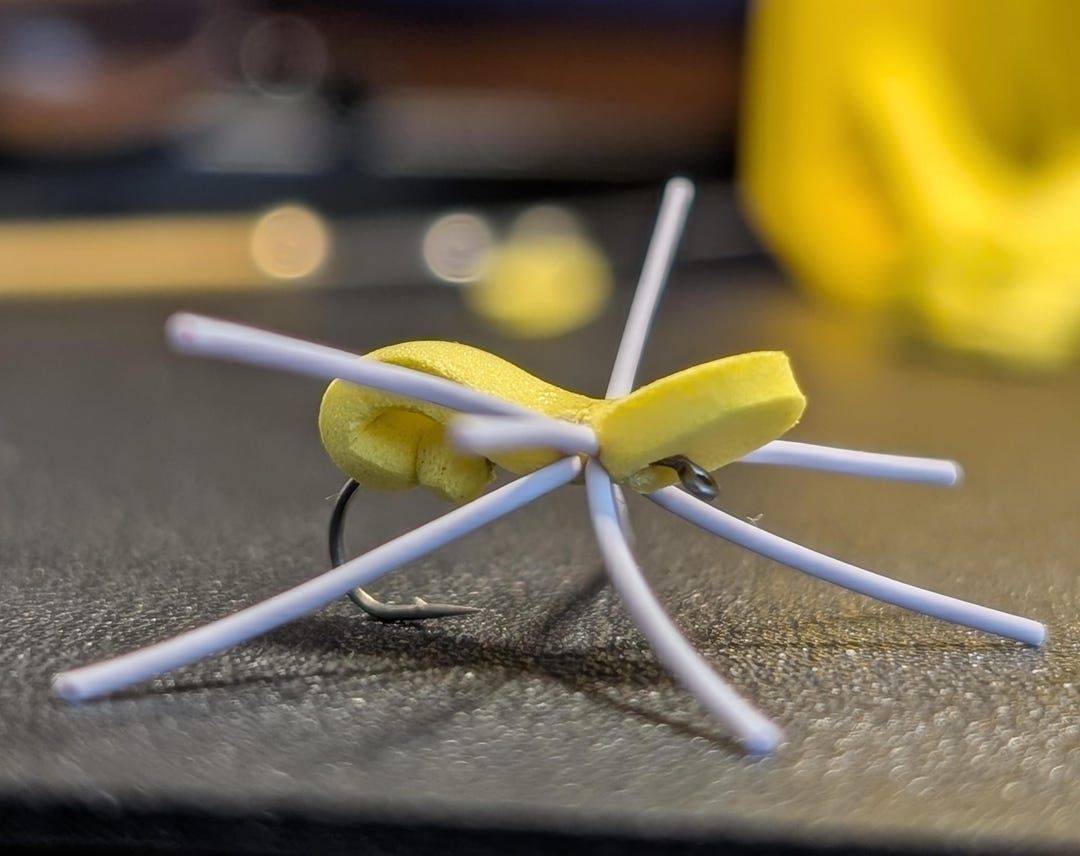 Yellow Foam Spider Fly - Etsy