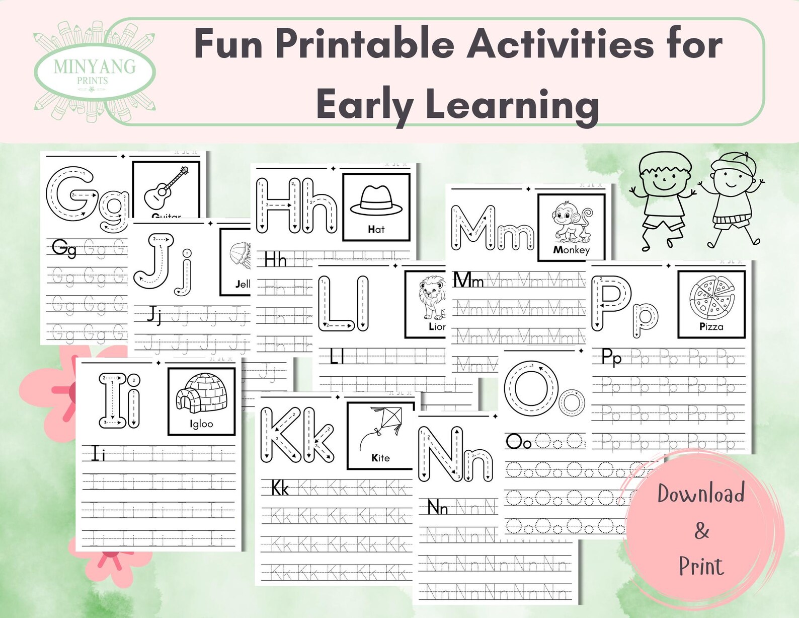 A-Z Letter Tracing Worksheets for Kids | Printable Alphabet Practice ...