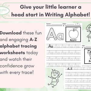 A-Z Letter Tracing Worksheets for Kids | Printable Alphabet Practice ...