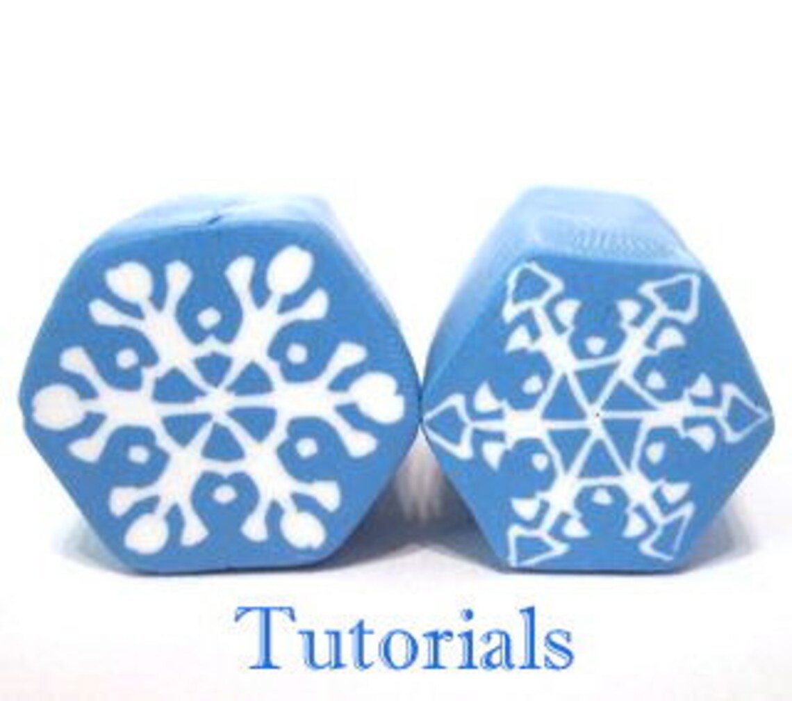 Easy Intricate Polymer Clay Snowflake Canes Tutorial Pdf - Etsy