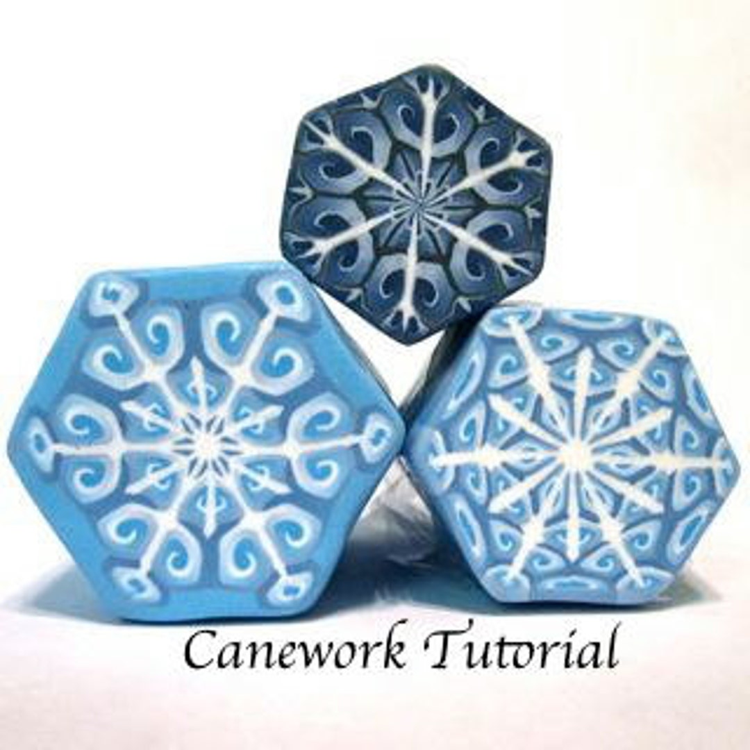 Easy Intricate Polymer Clay Snowflake Canes Tutorial Pdf - Etsy