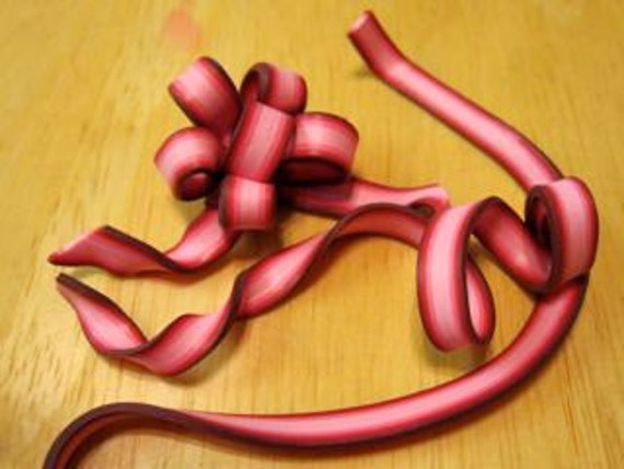 Items similar to How to make fimo ribbon: polymer clay tutorial on Etsy
