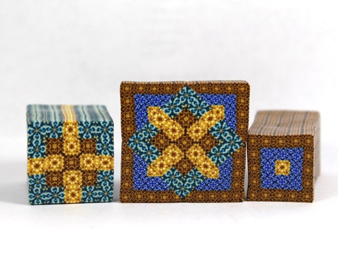 Beginner Cane Polymer Clay Mosaic Tile Tutorial Kaleidoscope - Etsy