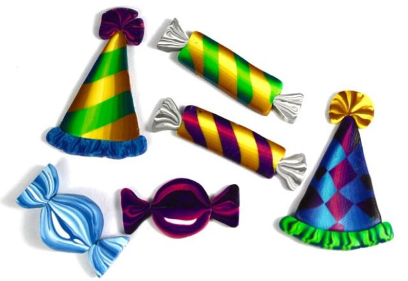 Polymer Clay Picture Canes (party Hats, Candy, Ornaments, Kaleidoscopes ...