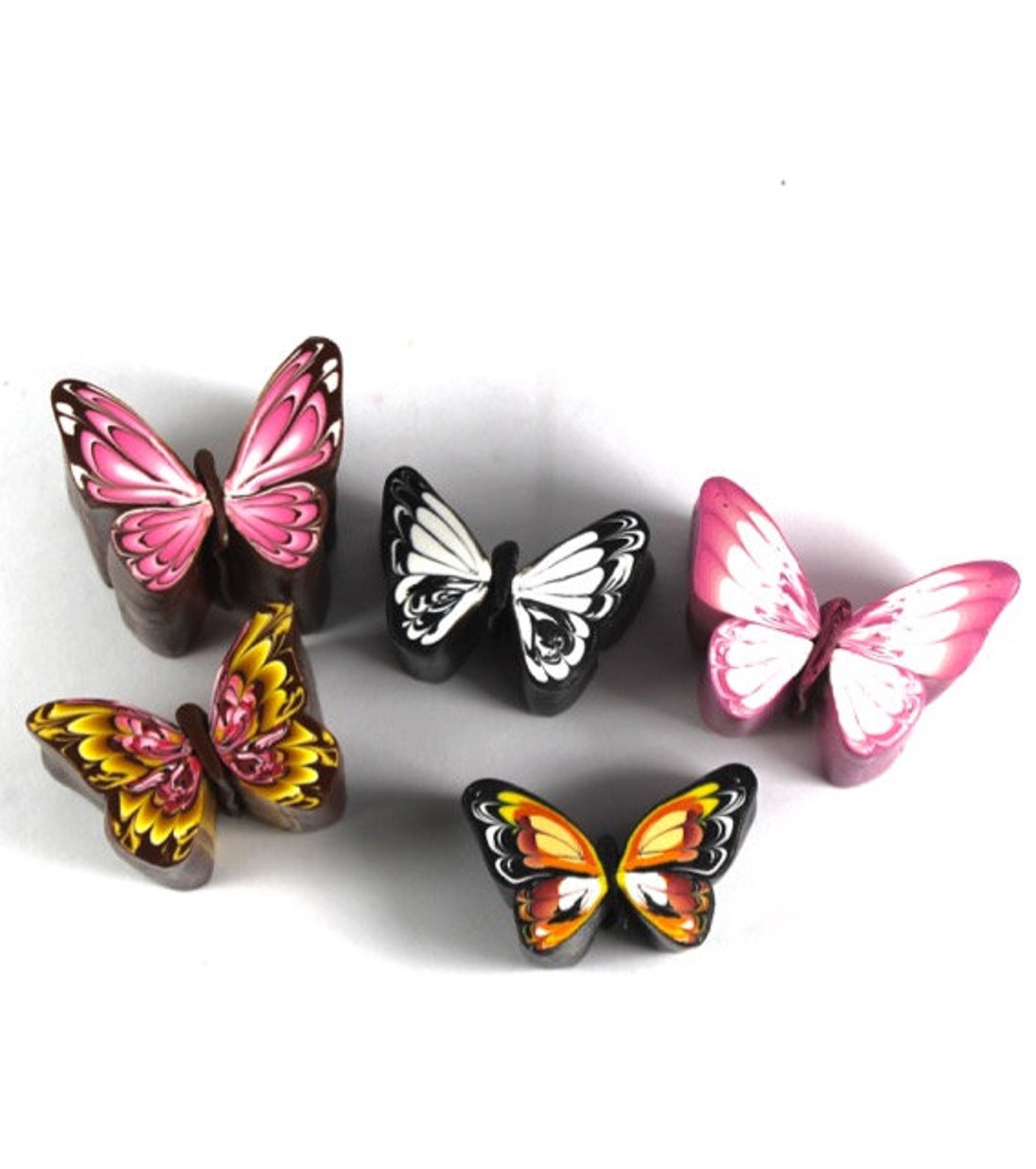 Polymer Clay Butterfly Cane Tutorial Simple Technique and Video Link - Etsy