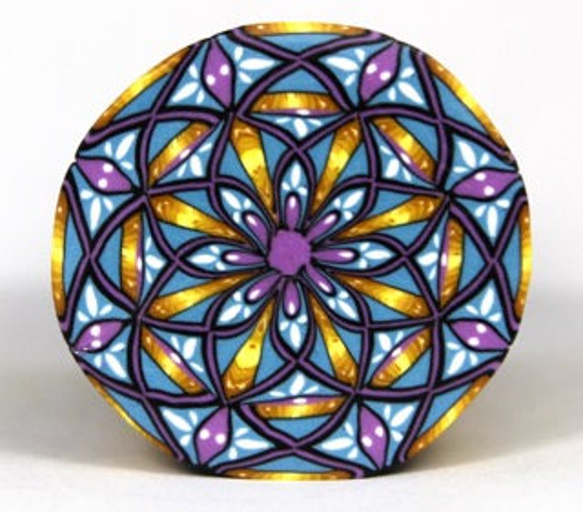 Polymer Clay X Mandala Cane Tutorial - Etsy UK