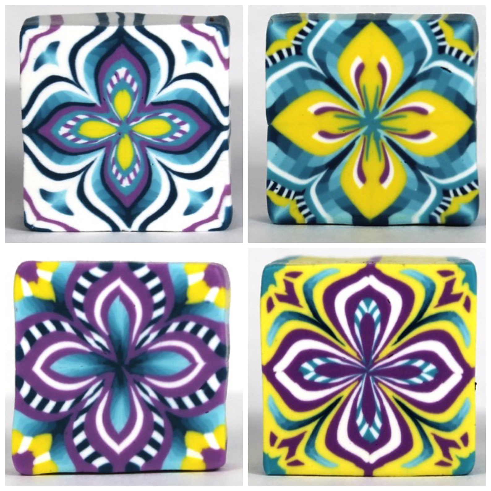 Polymer Clay Pinch Tile Cane Tutorial - Etsy