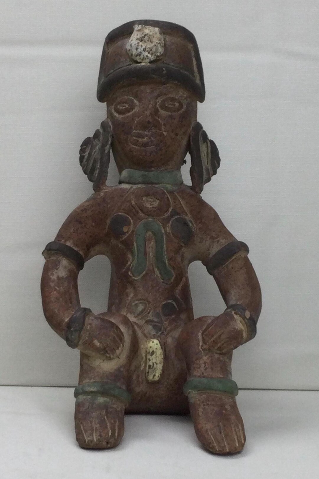 Aztec Maya — Terracotta Pottery — Signed Figurine — Aztec Warrior Art ...