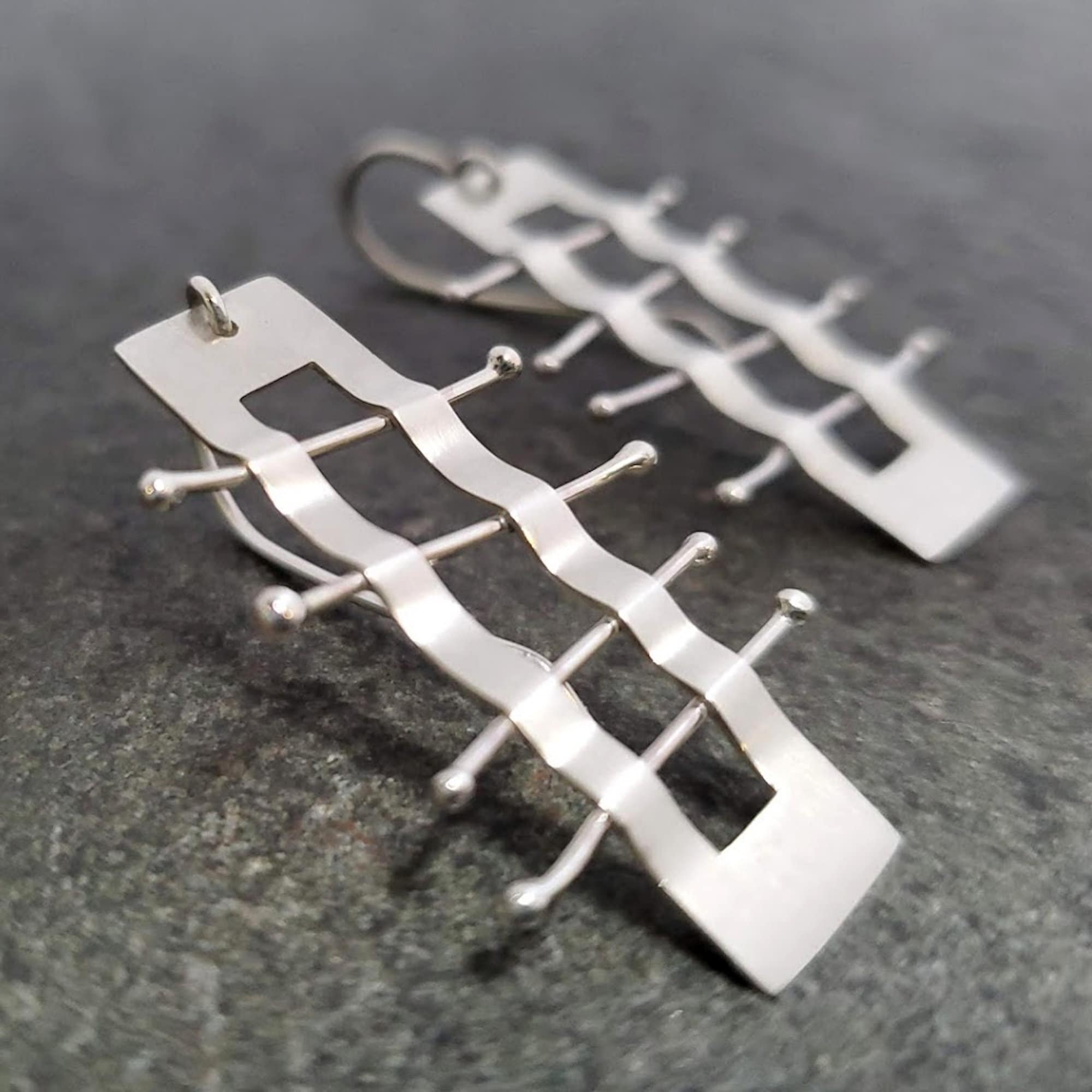 Long Ladder Earrings - Etsy