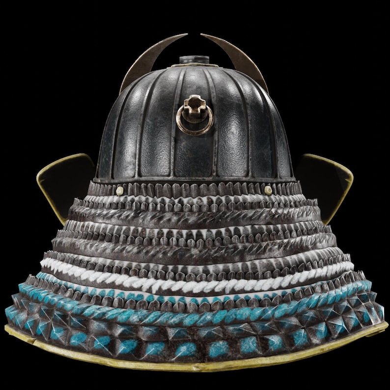 GHOST of TSUSHIMA MEMPO & Samurai Helmet Set – Jin Sakai Fan Model 3D ...