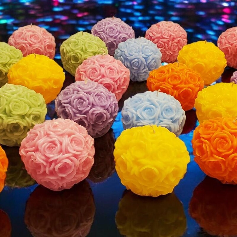 Colorful Candles - Etsy