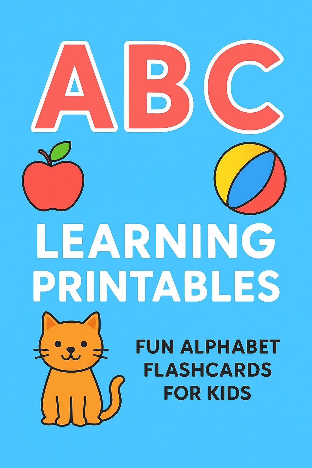 Alphabet Flashcards: ABC Learning Printable for Preschool & Toddlers ...