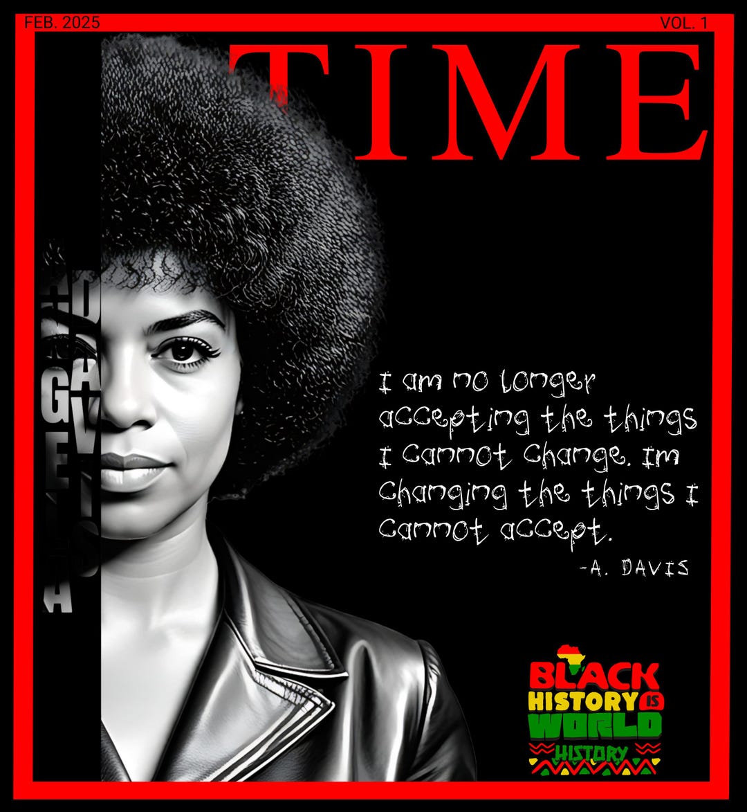 Angela Davis, TIME Magazine Style, Digital Cover, Iconic Black Women ...