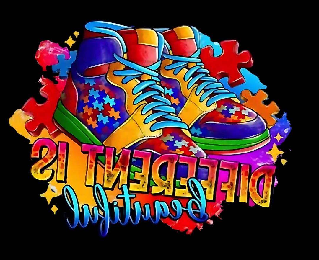 Different is Beautiful, Autism Awareness, Neurodiversity, Autism ...