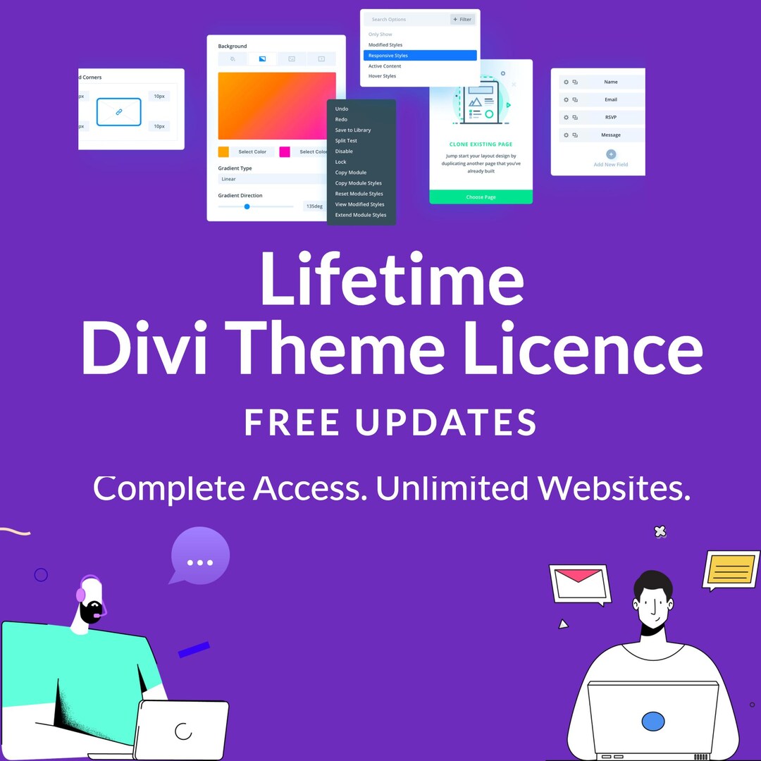 Divi Theme and Plugins With API Key and Username With Lifetime Updates ...