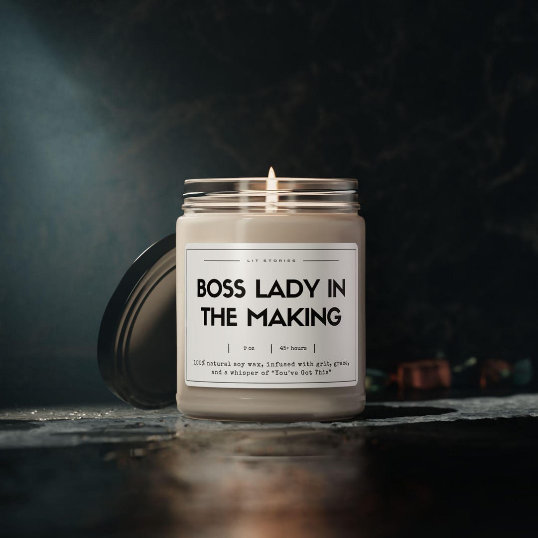 Boss Lady in the Making Candle - Gift for Entrepreneur Women, Girl Boss ...