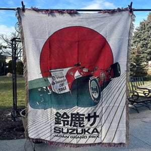 F1 Race Car Inspired Handmade Blanket Tapestry - Etsy