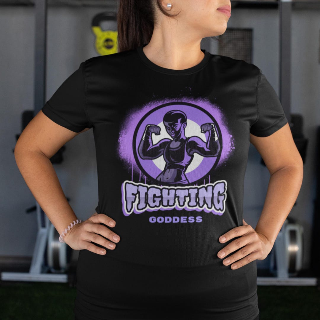 Fighting Goddess T-shirt, Female MMA Fighter Shirt, Gift for Her ...