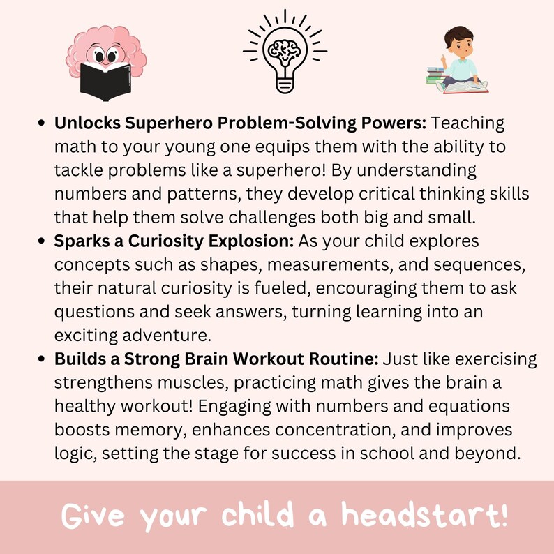 Kindergarten Math Curriculum Kit: Homeschool Lessons, Worksheets, and ...