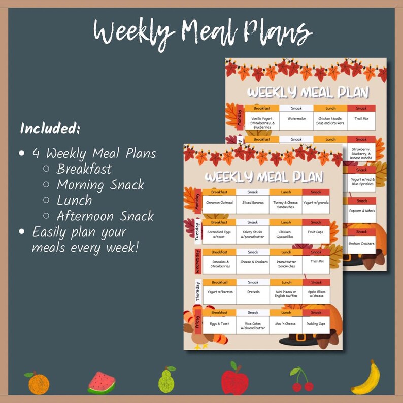 November Daycare Toddler & Pre-k Curriculum - Daily Lesson Plans ...